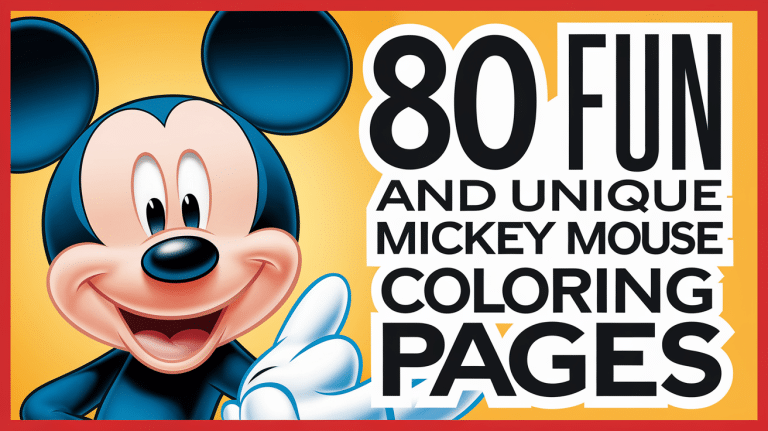80 Fun and Unique Mickey Mouse Coloring Pages for Kids - Mothers Always ...