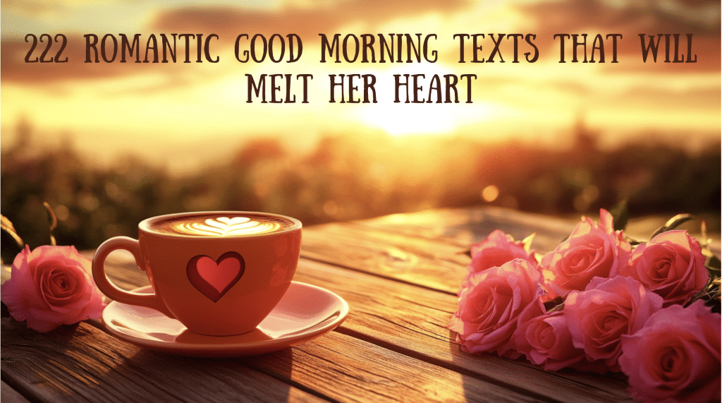 222 Romantic Good Morning Texts That Will Melt Her Heart - Mothers ...