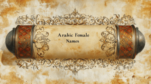 278 Popular Arabic Female Names And Their Meanings - Mothers Always Right