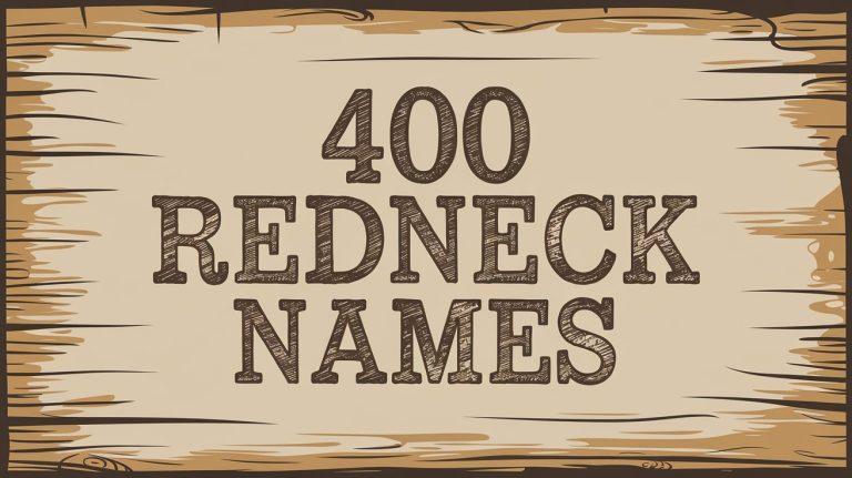 400 Unique Redneck Names with Their Meanings - Mothers Always Right