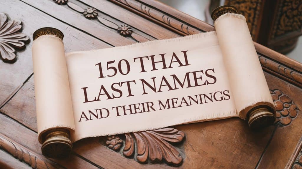 150 Common Thai Last Names with Meanings - Mothers Always Right