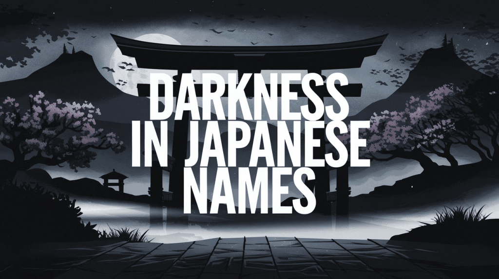 265 Popular Japanese Names Inspired by Darkness - Mothers Always Right