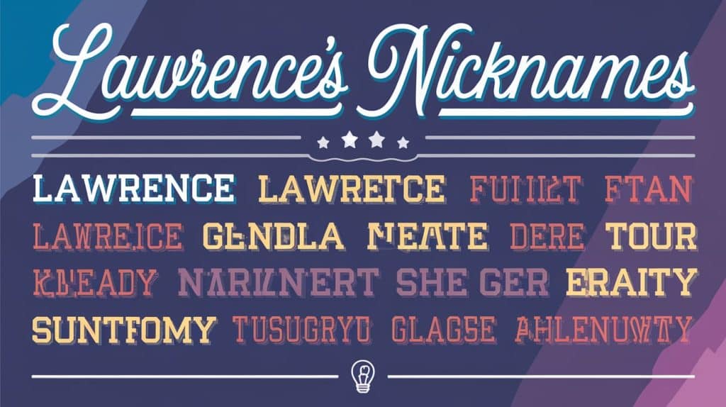 379 Unique Nicknames for Lawrence That Stand Out - Mothers Always Right