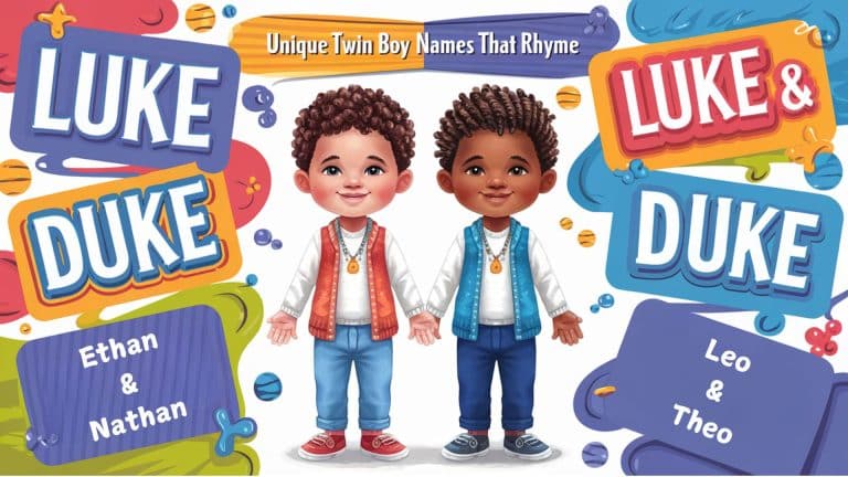 397 Special Twin Boy Names that Rhyme - Mothers Always Right