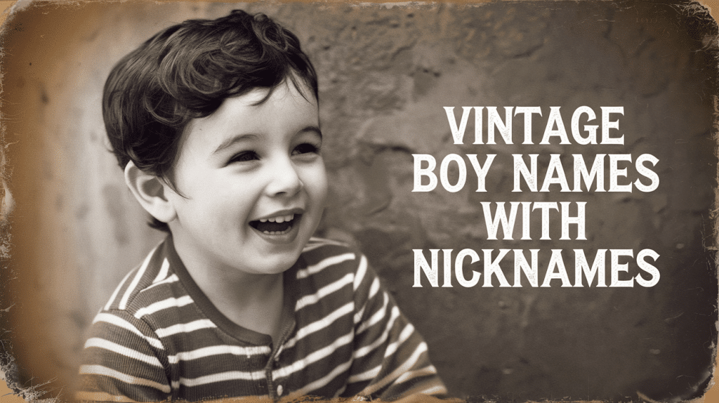 201 Vintage Boy Names with Charming Nicknames - Mothers Always Right