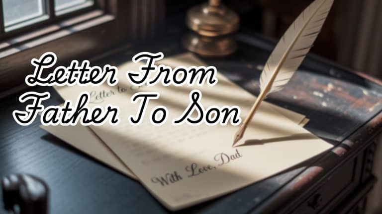 How to Write a Letter from Father to Son (with Samples) - Mothers ...
