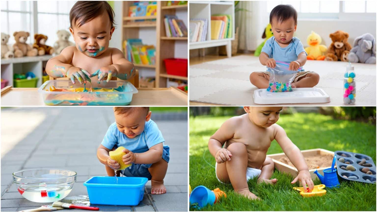 63 Creative Sensory Activities for 1 Year Olds - Mothers Always Right