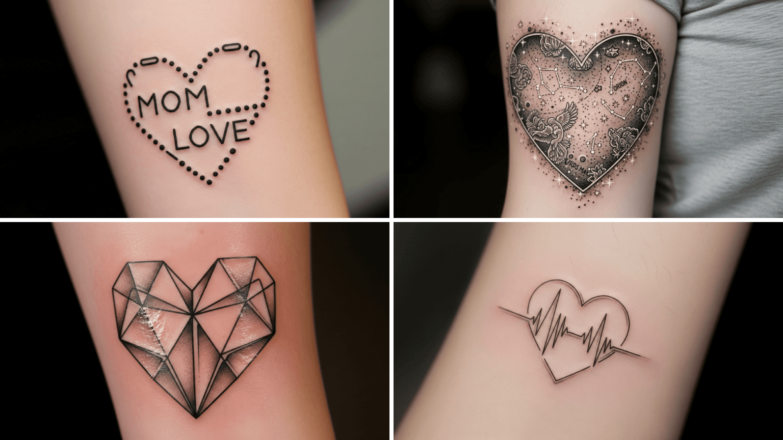 Mom Heart Tattoo: Meaning, History, and Design Ideas - Mothers Always Right