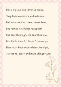 10 Mother's Day Poems for Kids to Share with your Mom - Mothers Always ...