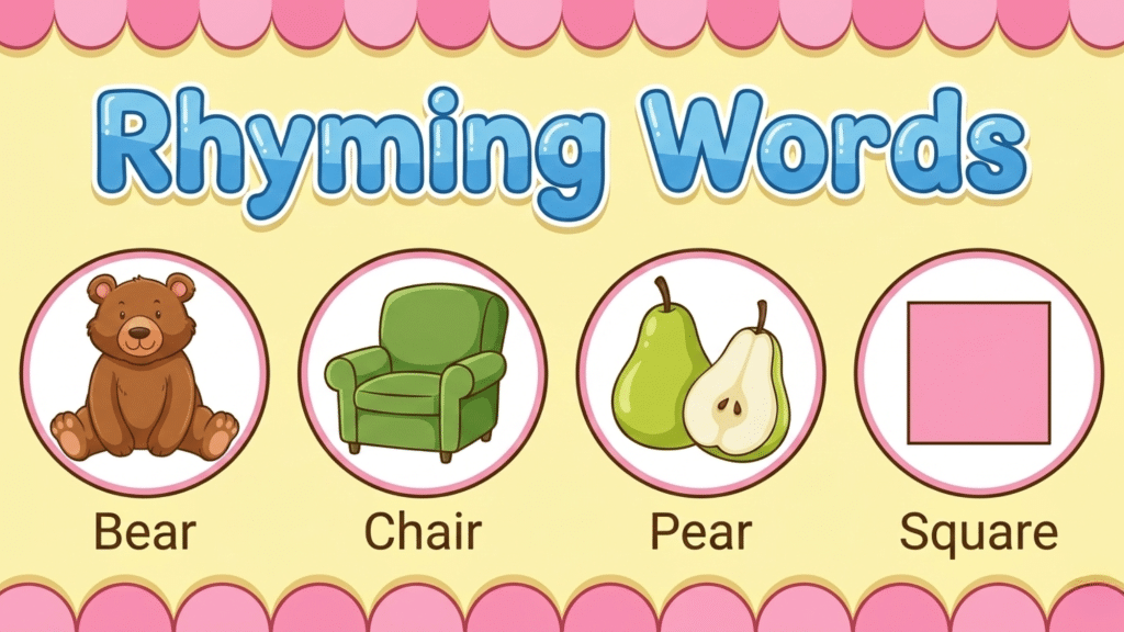61 Easy Rhyming Words for Kids with Free Worksheets - Mothers Always Right